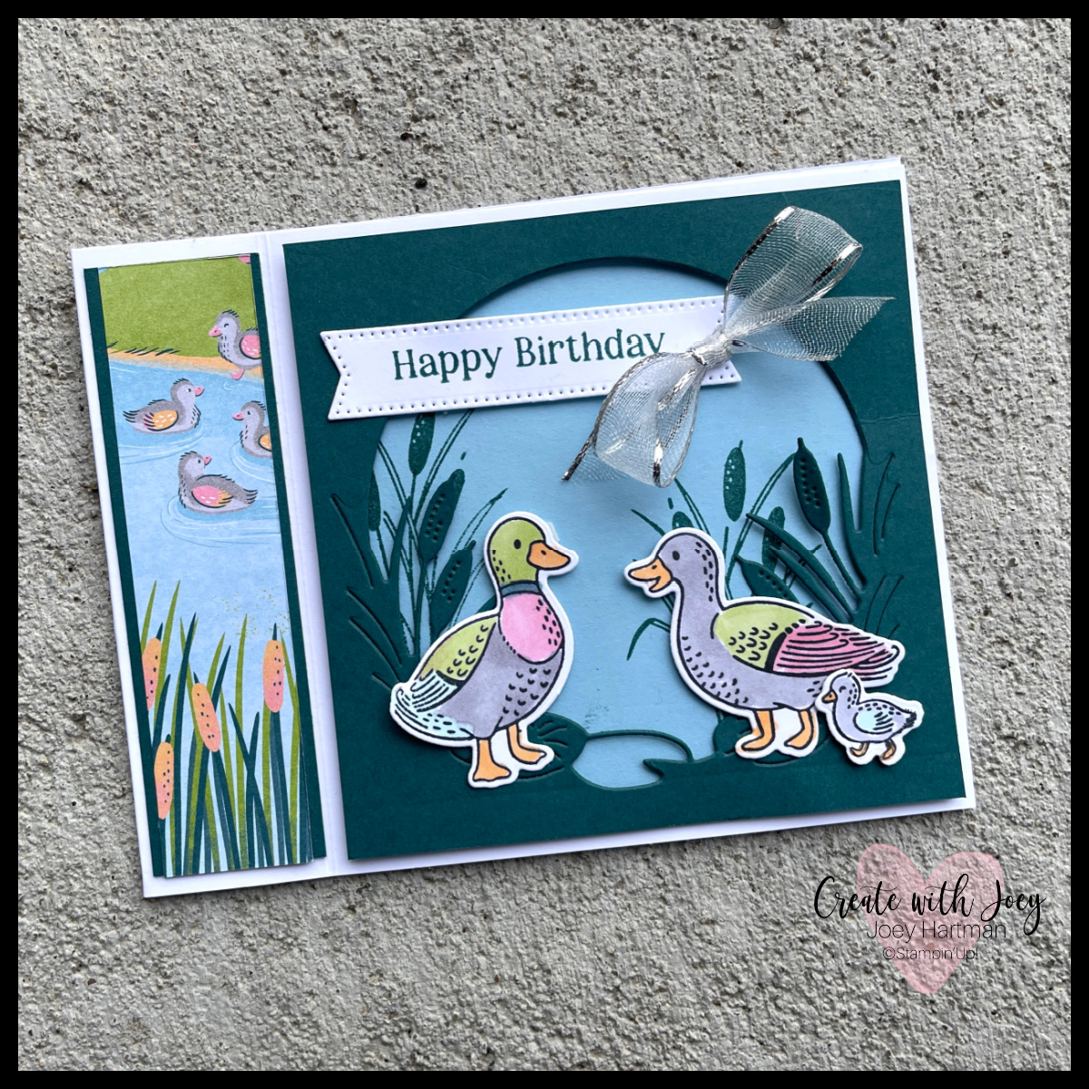 Stampin’ Up! Charming Duck Pond Birthday Card!